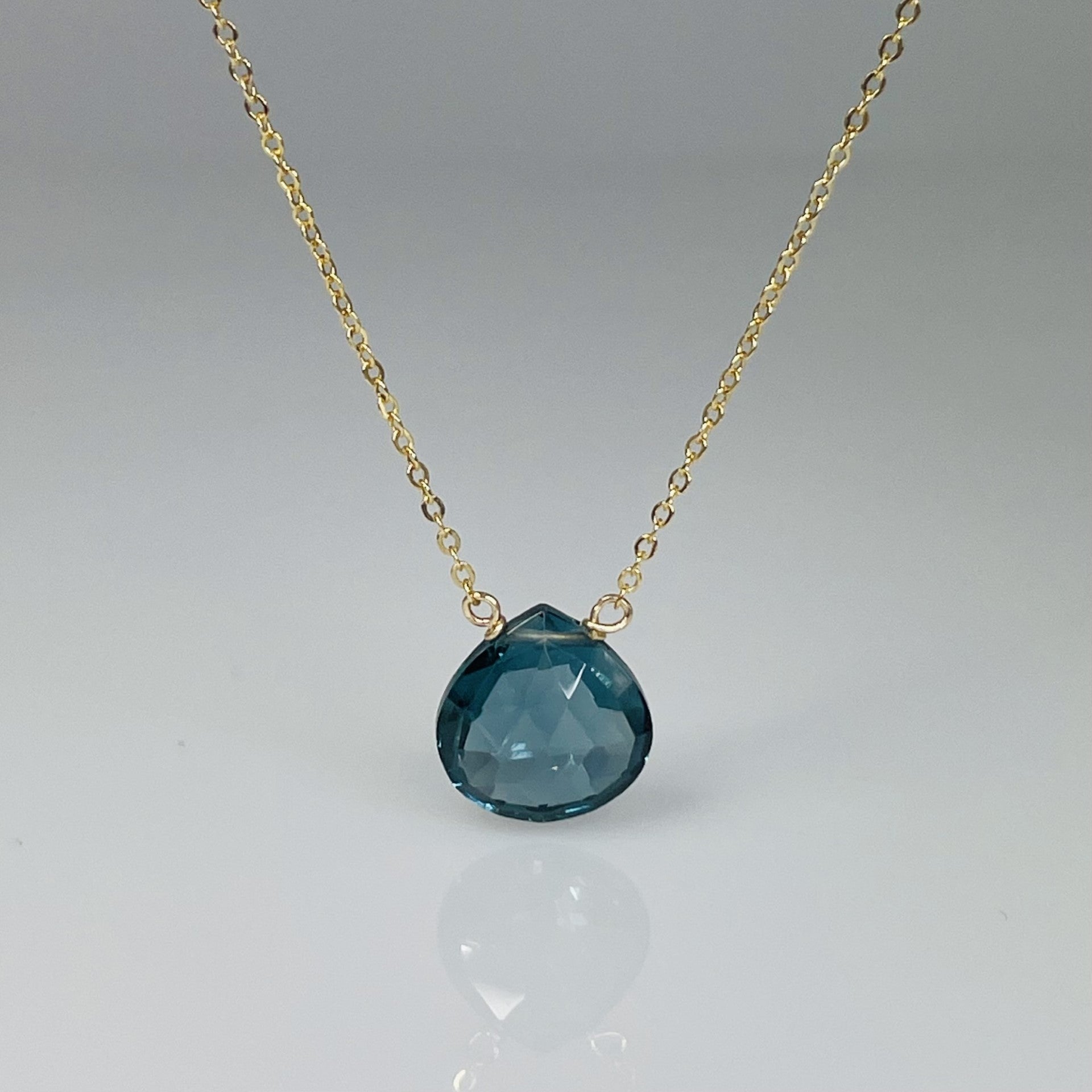 London Blue Hydro Quartz Necklace 10mm – KyleChanDesign