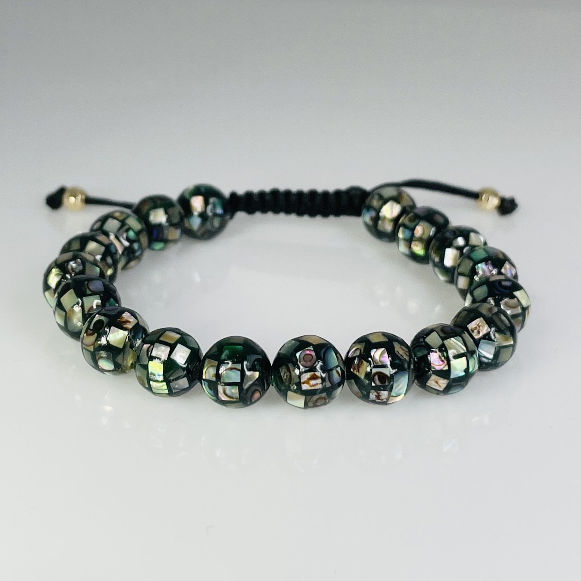 14K Yellow Gold Abalone Shell Macrame Bracelet – KyleChanDesign