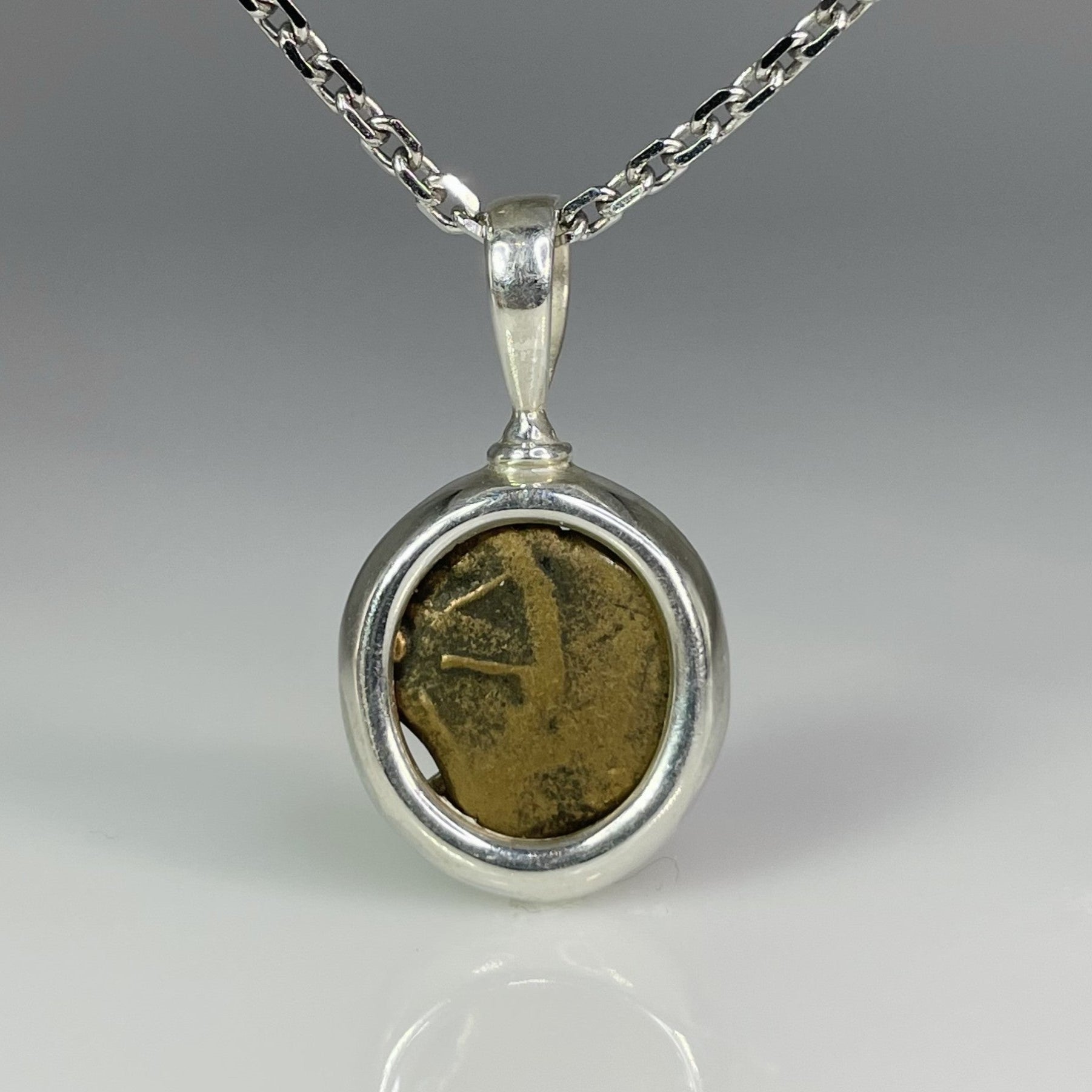 Sterling Silver Widow's Mite Biblical Coin 103-76 B.C – KyleChanDesign