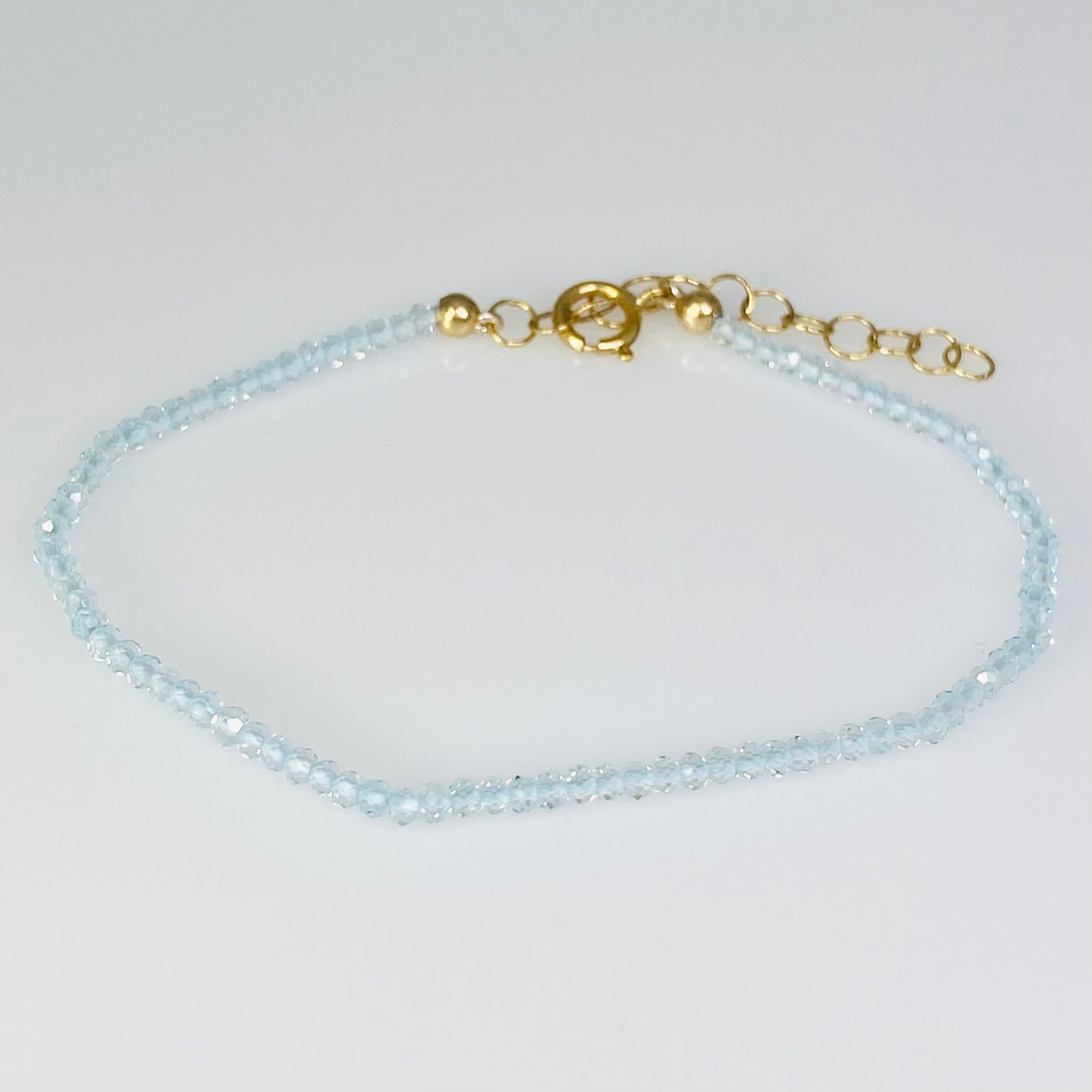 Aquamarine Beaded Bracelet – KyleChanDesign