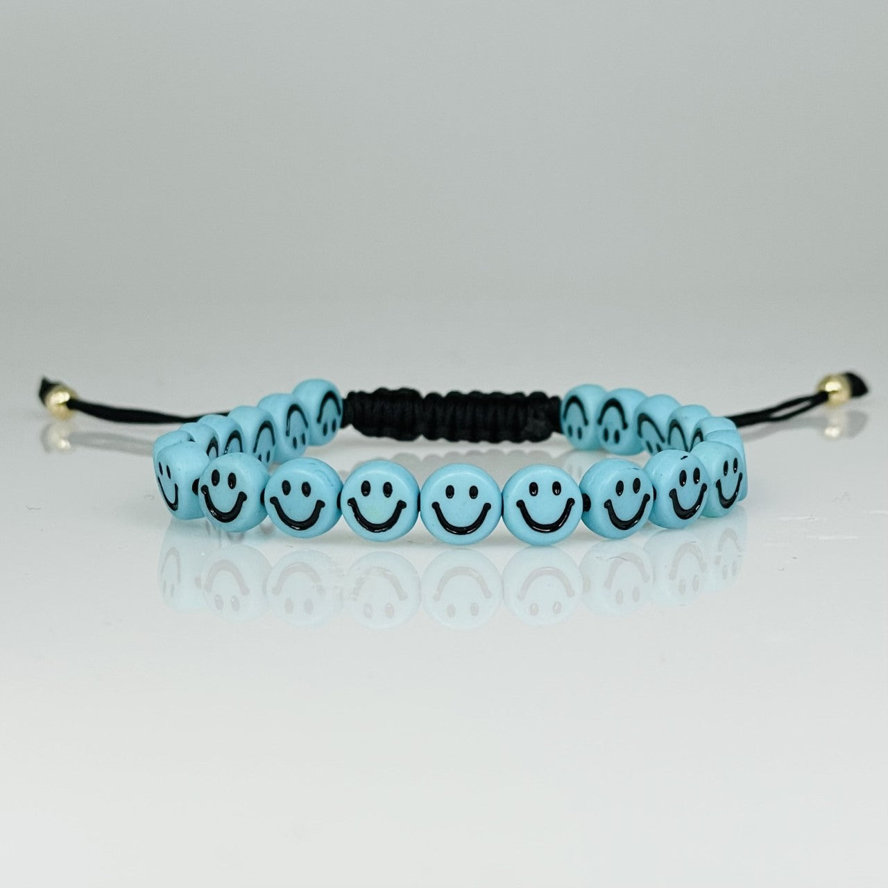 14K Yellow Gold Light Blue Happy Face Bracelet – KyleChanDesign