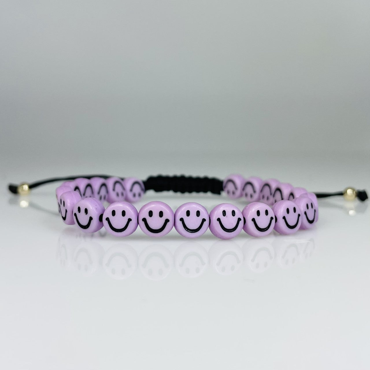 14K Yellow Gold Light Purple Happy Face Bracelet – KyleChanDesign